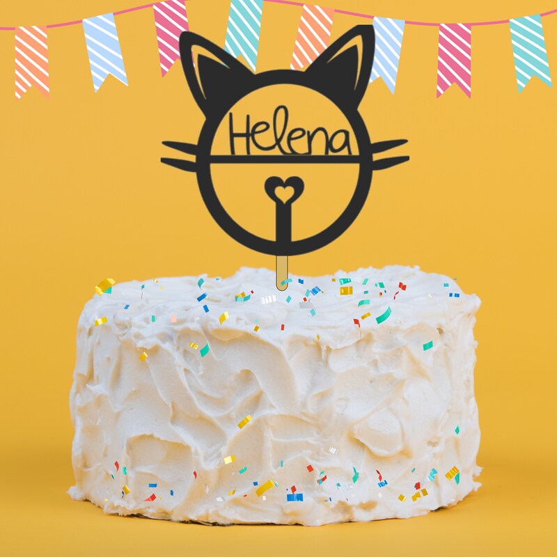 Cat Cake Toppers - Etsy