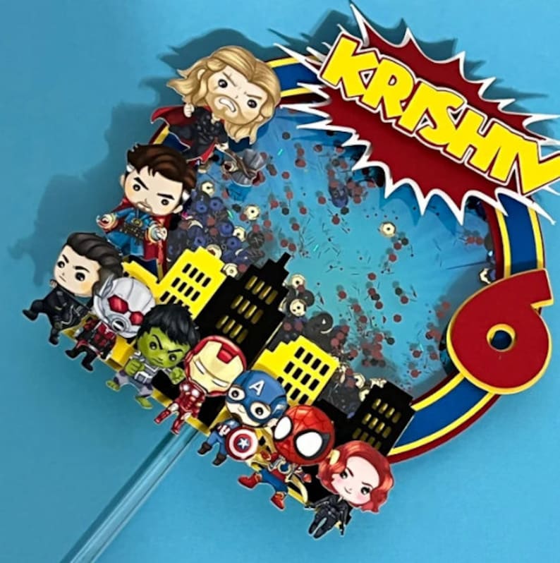 DIY Avangers Cake Topper SVG DIGITAL File for Cricut or Silhouette ...