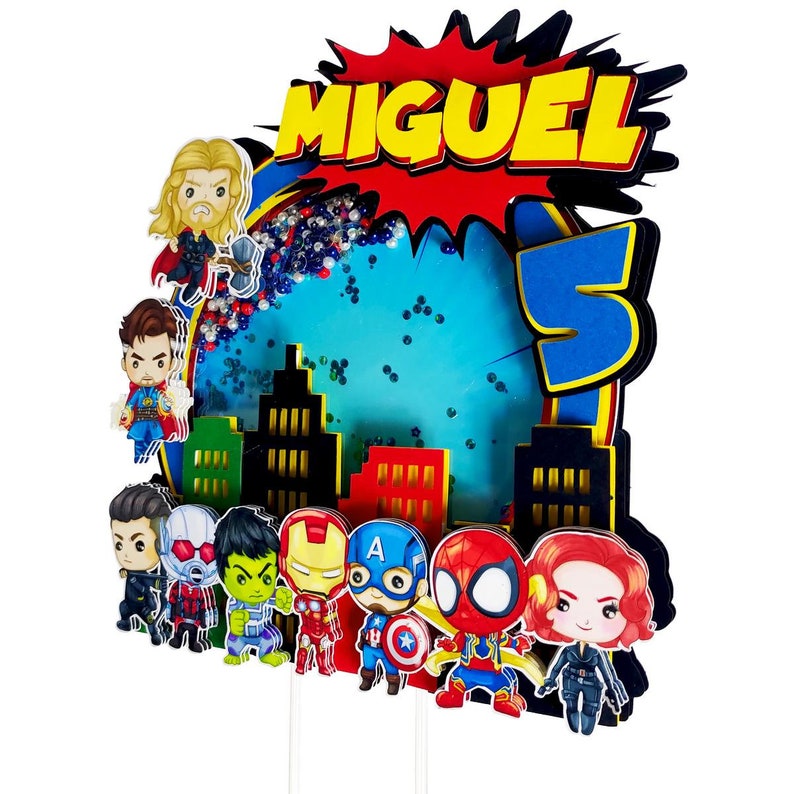 DIY Avangers Cake Topper SVG DIGITAL File for Cricut or Silhouette ...