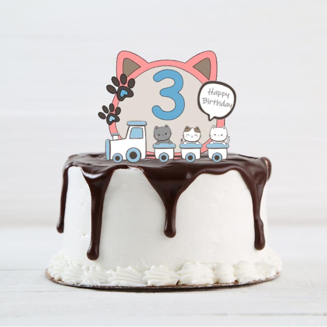 Kitty Cat Shaker Cake Topper SVG DIGITAL File for Cricut or Silhouette ...