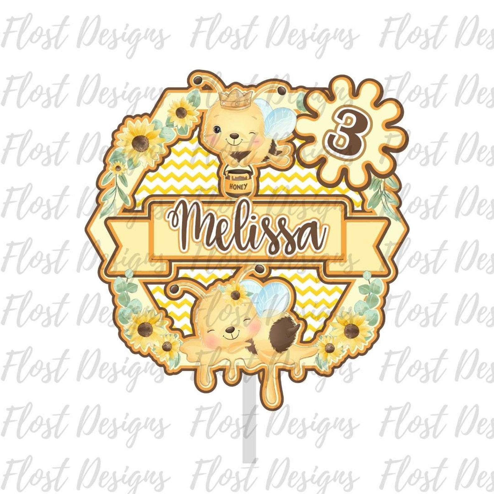 Instant Editable Bumble Bee Cake Topper Editable Corjl Cake - Etsy