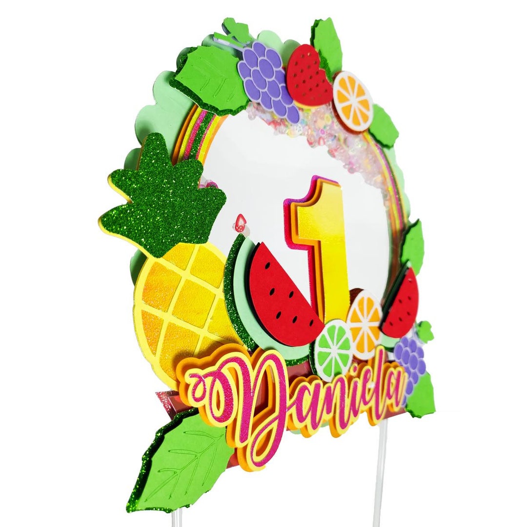 DIY Fruits Cake Topper SVG DIGITAL File for Cricut or Silhouette ...