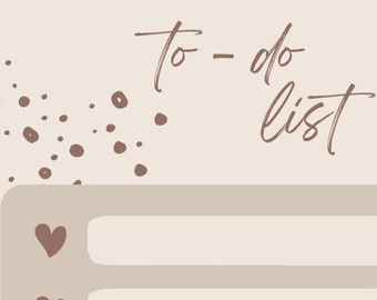 Minimalist to Do List Printable Activity List Simple Tasks - Etsy