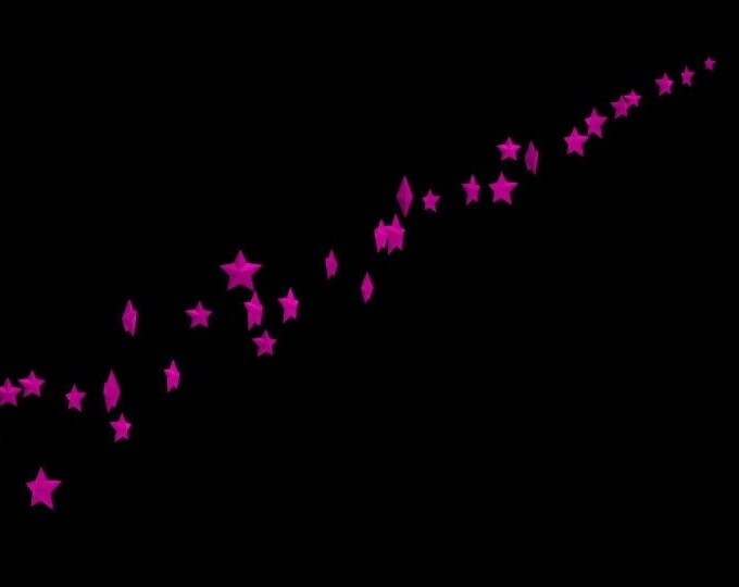 Pink Shooting Stars Stream Alert - Animated Overlay With Transparent ...