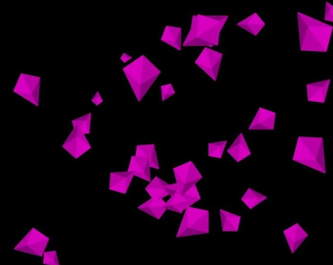 Pink Bursting Bits - Animated Transparent Full Screen Overlay for ...