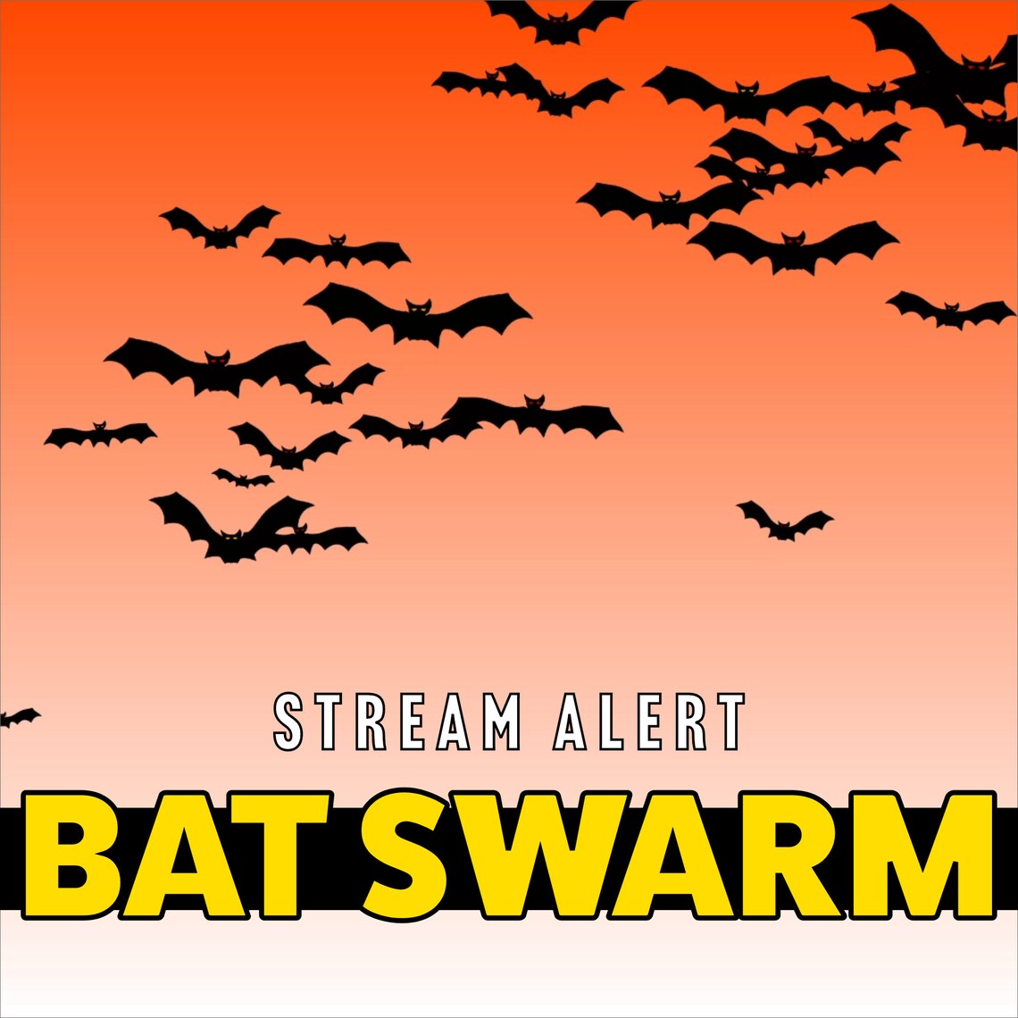 Bat Swarm Stream Alert - Animated Full Screen Overlays With Transparent ...