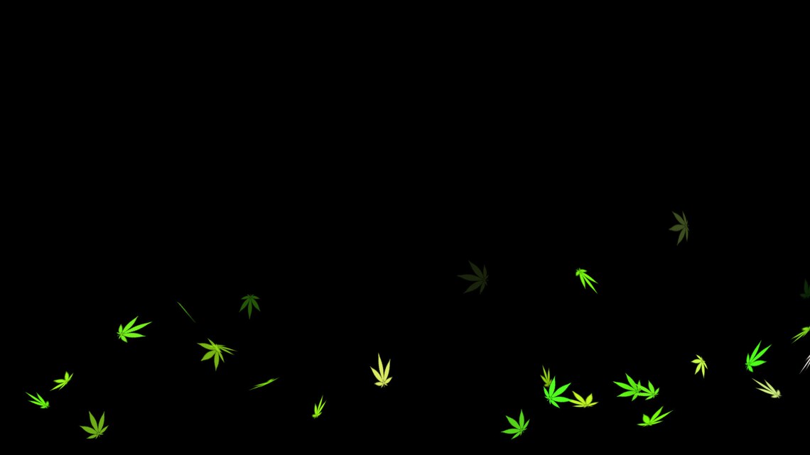 Floating Weed Animated Overlay - Cannabis Stream Alert - 1920x1080 Full ...