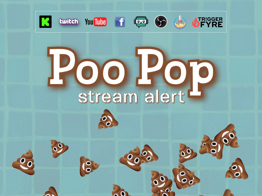 Poo Pop Stream Alert - Full Screen Animated Overlay - 1920x1080 ...