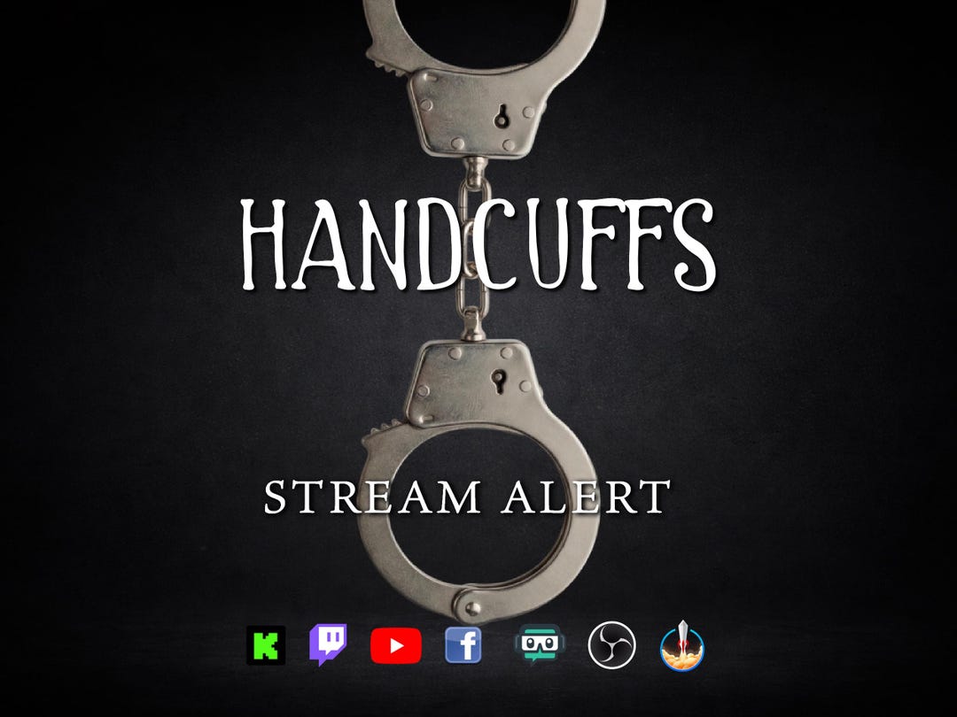 Handcuffs Stream Alert - Animated Overlay - Transparent Background ...