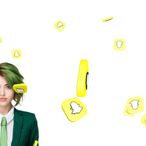 Snapchat Logo Stream Alert socials Full Screen Animation W/ Transparent ...