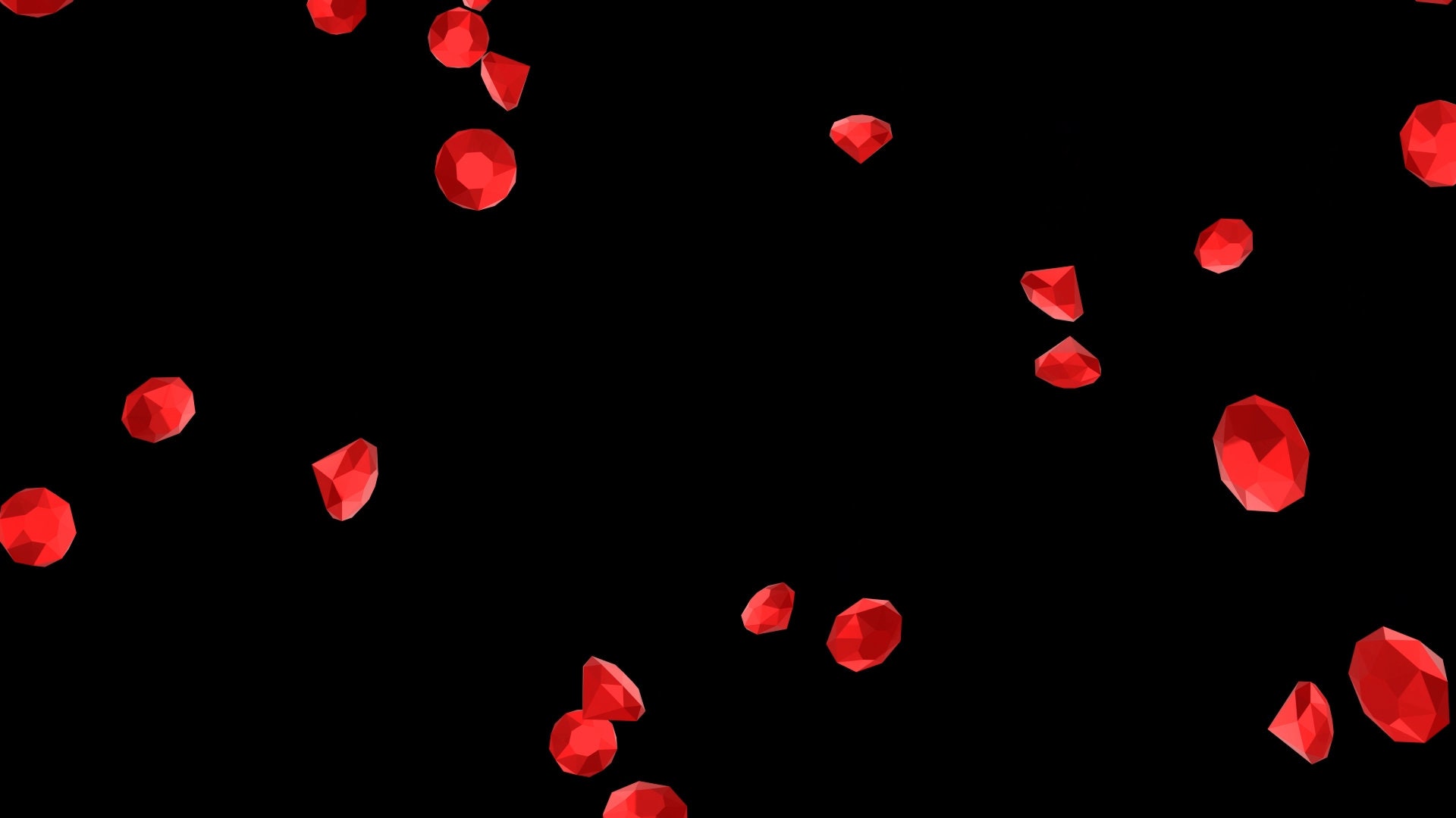 Ruby Stream Alert - Animated Red Gemstone Rain Effect - Full Screen ...