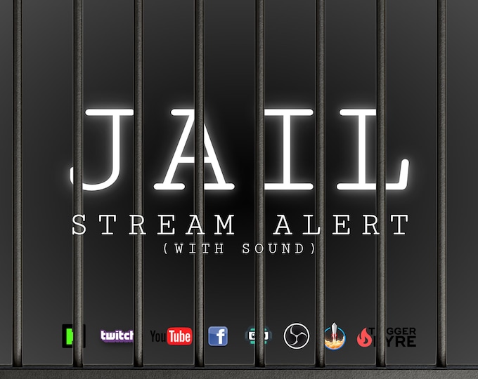 Jail Stream Alert - Animated Overlay - Custom Sound - Full Screen ...