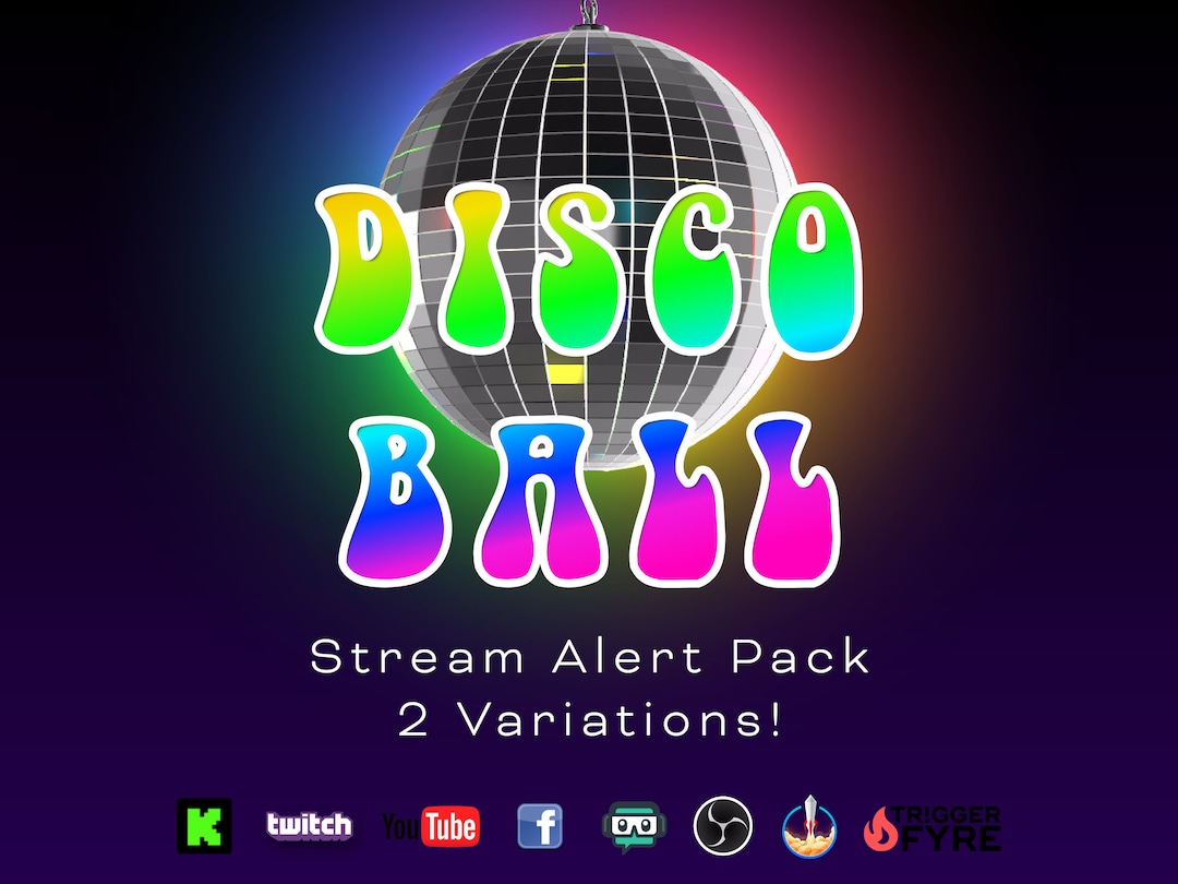 Disco Ball Animated Stream Overlay - Dance Party Alert - Full Screen ...