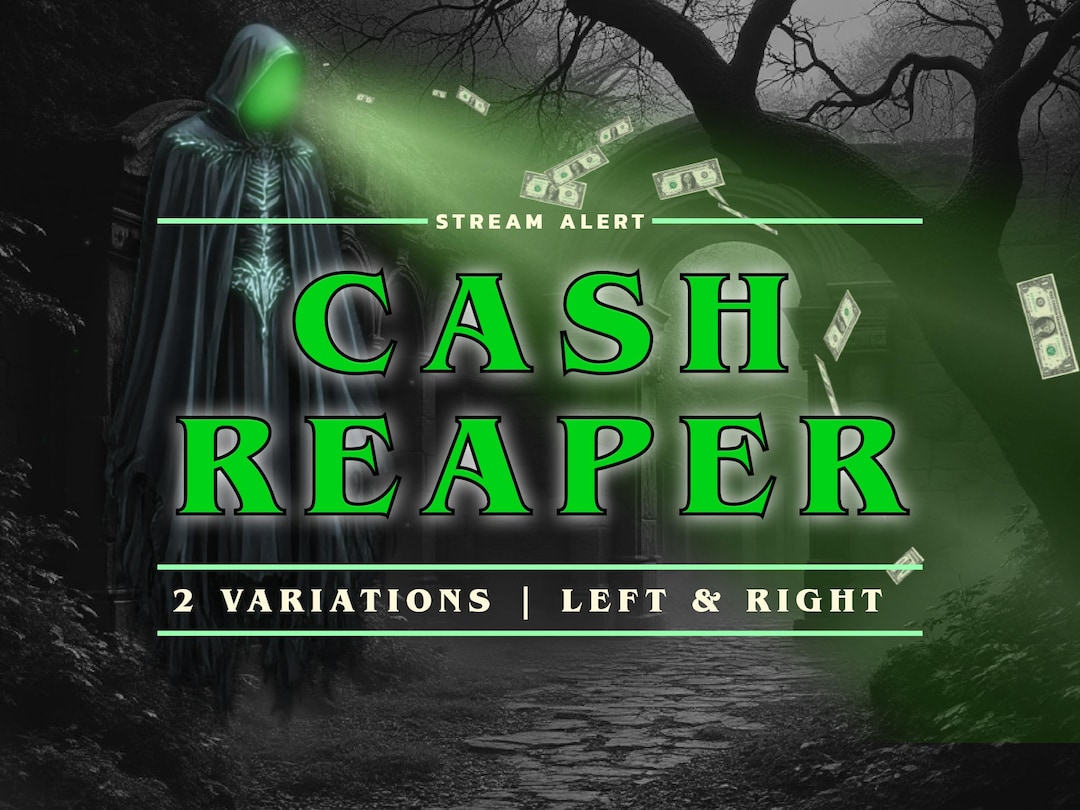 Cash Reaper Stream Alert - Haunted Donation Effect - Transparent ...