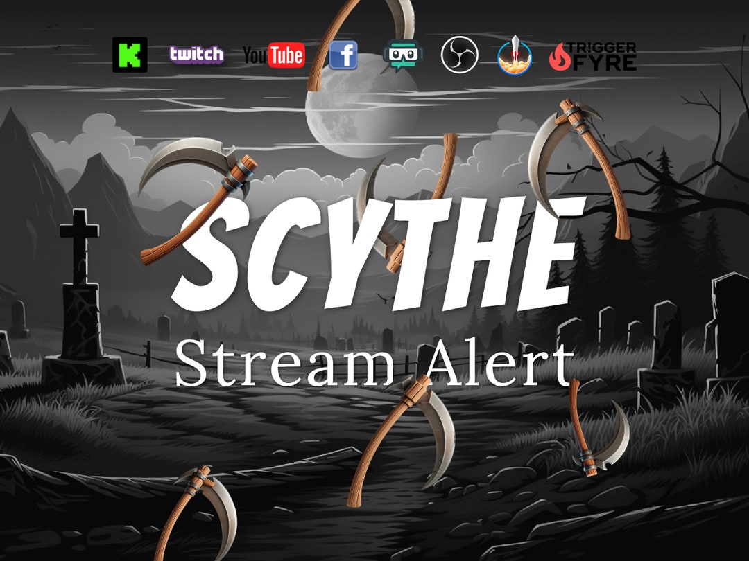 Scythe Shower Stream Alert - Full Screen Animated Horror Overlay W ...