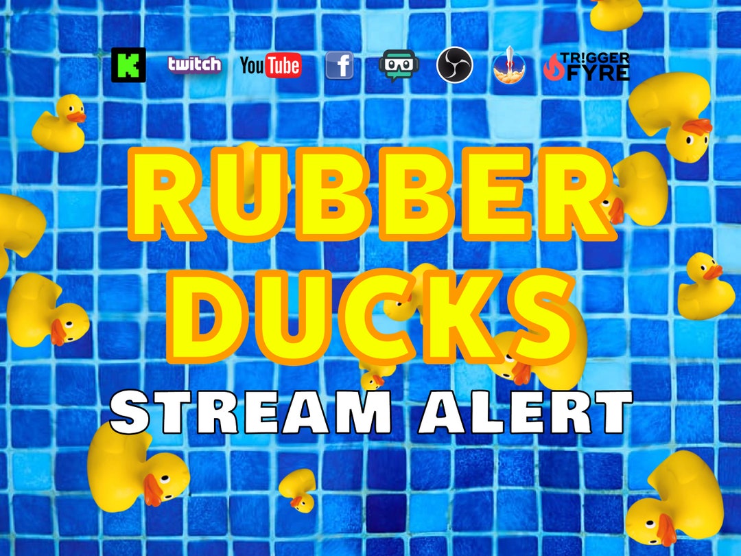 Rubber Ducky Drop - Animated Duck Shower Stream Alert - Full Screen ...