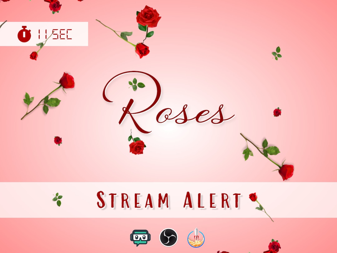 Falling Roses Alert - Full Screen Red Rose Animation - Animated Overlay ...