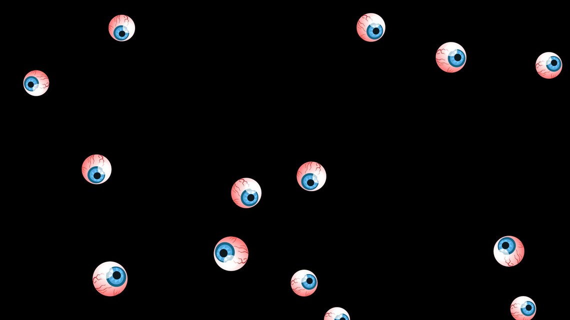 Eyeballs Stream Alert Full Screen Horror Animation With Transparent ...