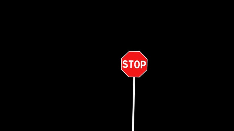Stop Sign Stream Alert - Full Screen Animated Overlay - Transparent ...
