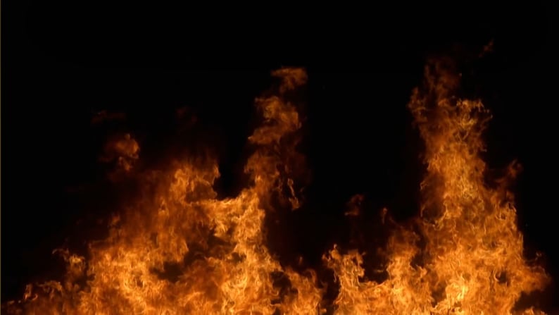 Fire Stream Alert Realistic Flame Effect Full Screen Animated Overlay ...