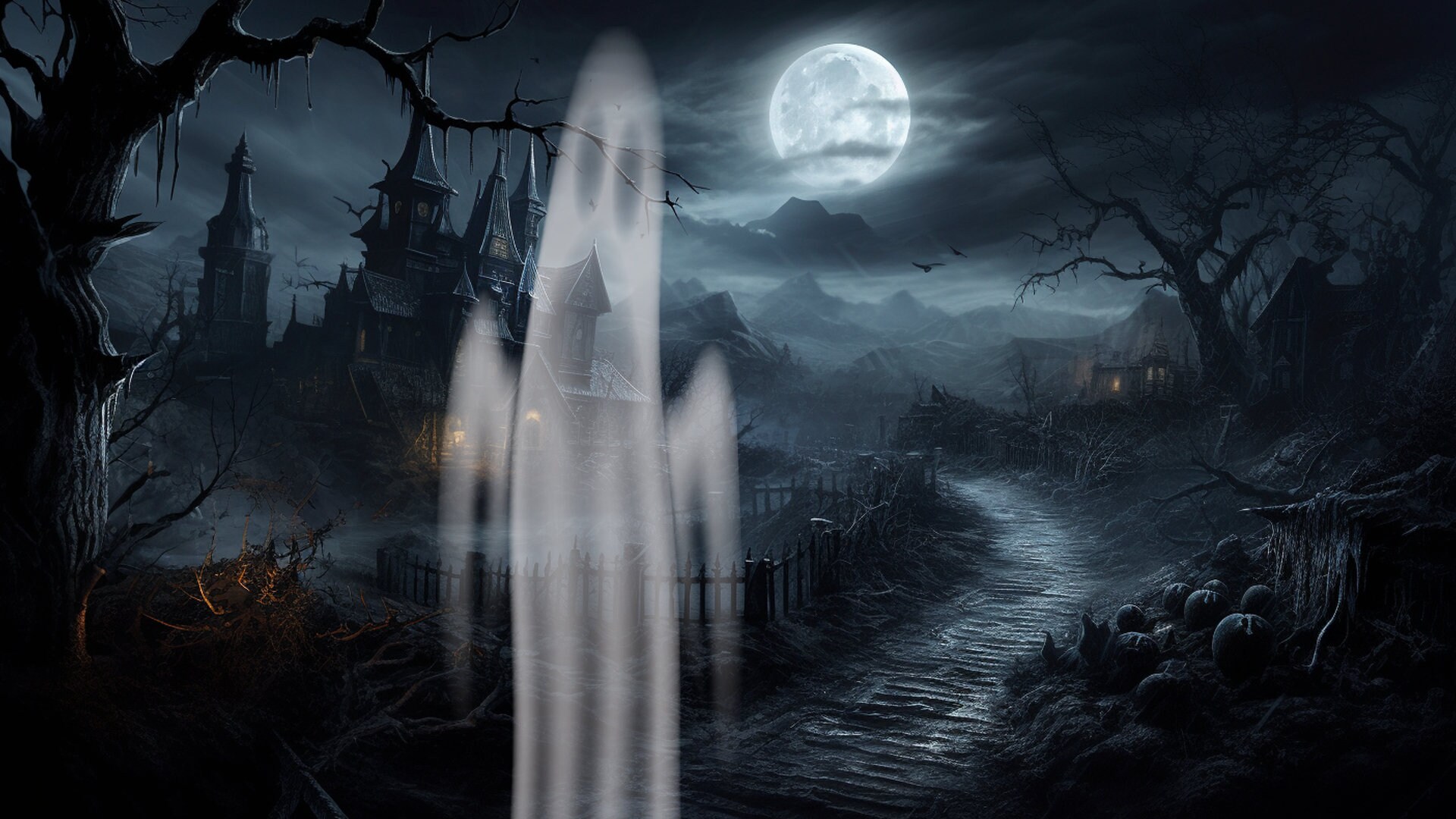Ghosts Stream Alert - Spooky Animated Halloween Overlay W/ Transparent ...