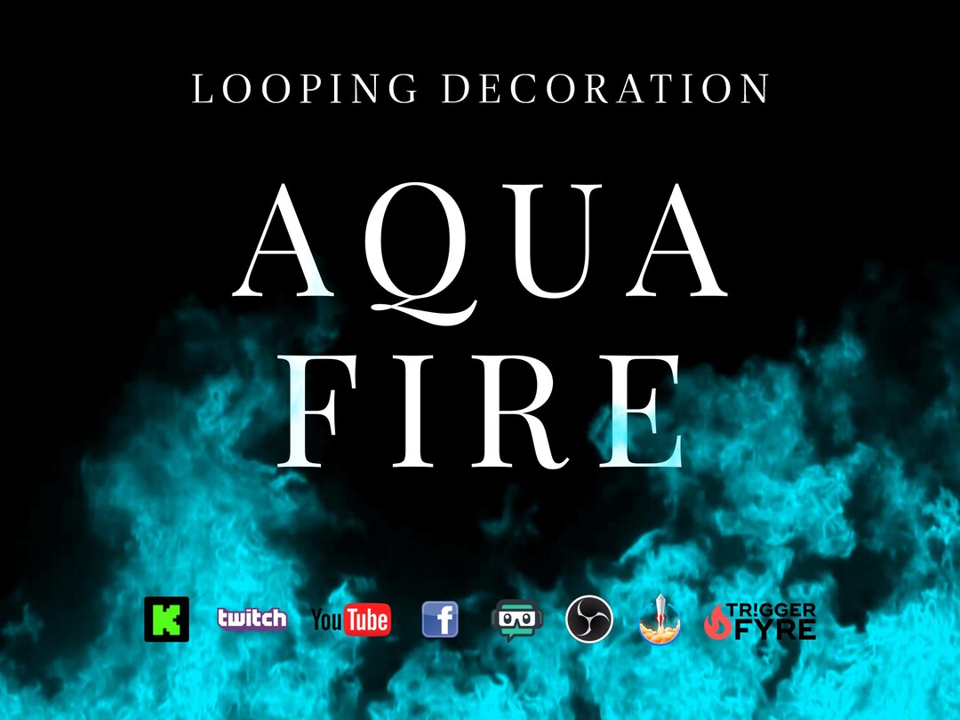 Aqua Fire Stream Decoration - Looping Special Effect - Full Screen ...