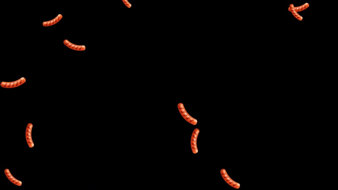 Sausage Drop Stream Alert - Hot Dog Rain Animated Effect - Full Screen ...