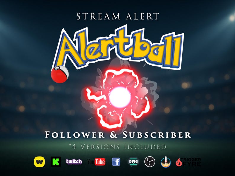 Alert Ball Stream Bundle - New Subscriber & Just Followed Notification ...