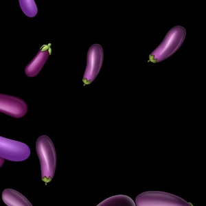 Eggplant Rain Alert - Full Screen Transparent Animated Falling ...