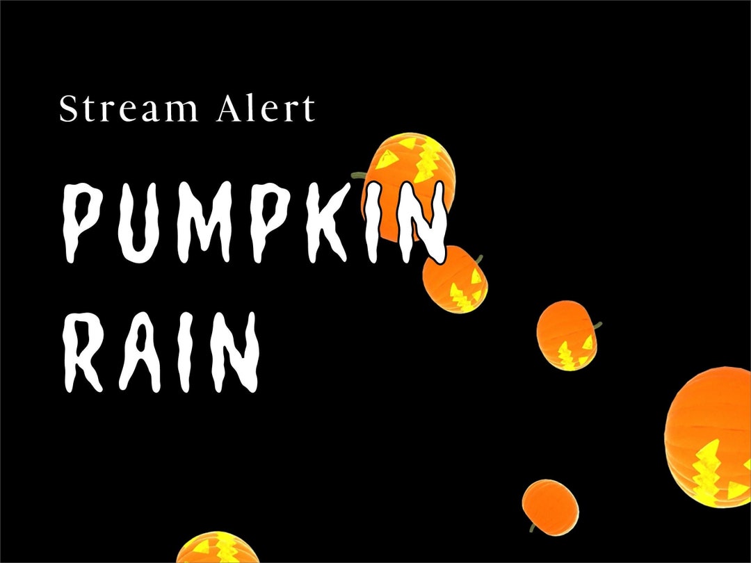 Pumpkin Rain Stream Alert - Full Screen Animated Halloween Overlay ...