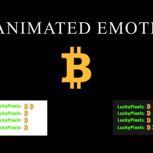 Bitcoin Animated Emote - Twitch Kick Youtube Discord - BTC Animation ...