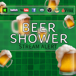 Beer Stream Alert - Raining Brews Animated Overlay With Transparent ...