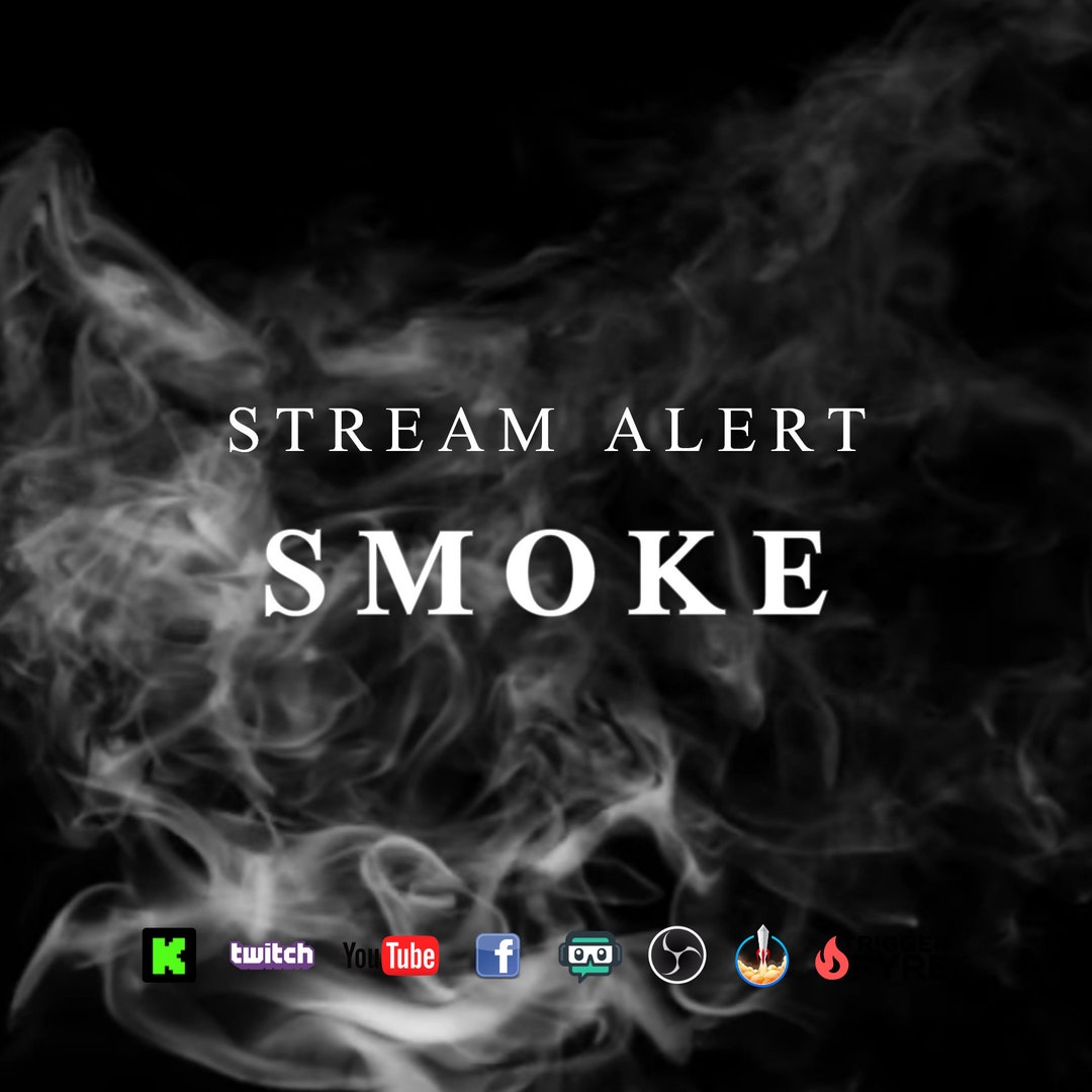 Smoke Stream Alert - Full Screen Animated Overlay With Transparent ...
