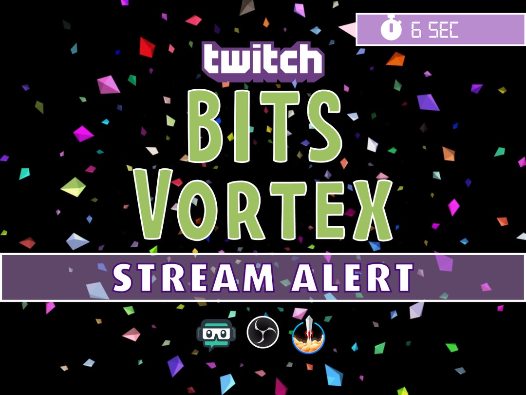 Trippy Twitch Cheer Alert - Psychedelic Rainbow Colorful Vortex of Bits ...