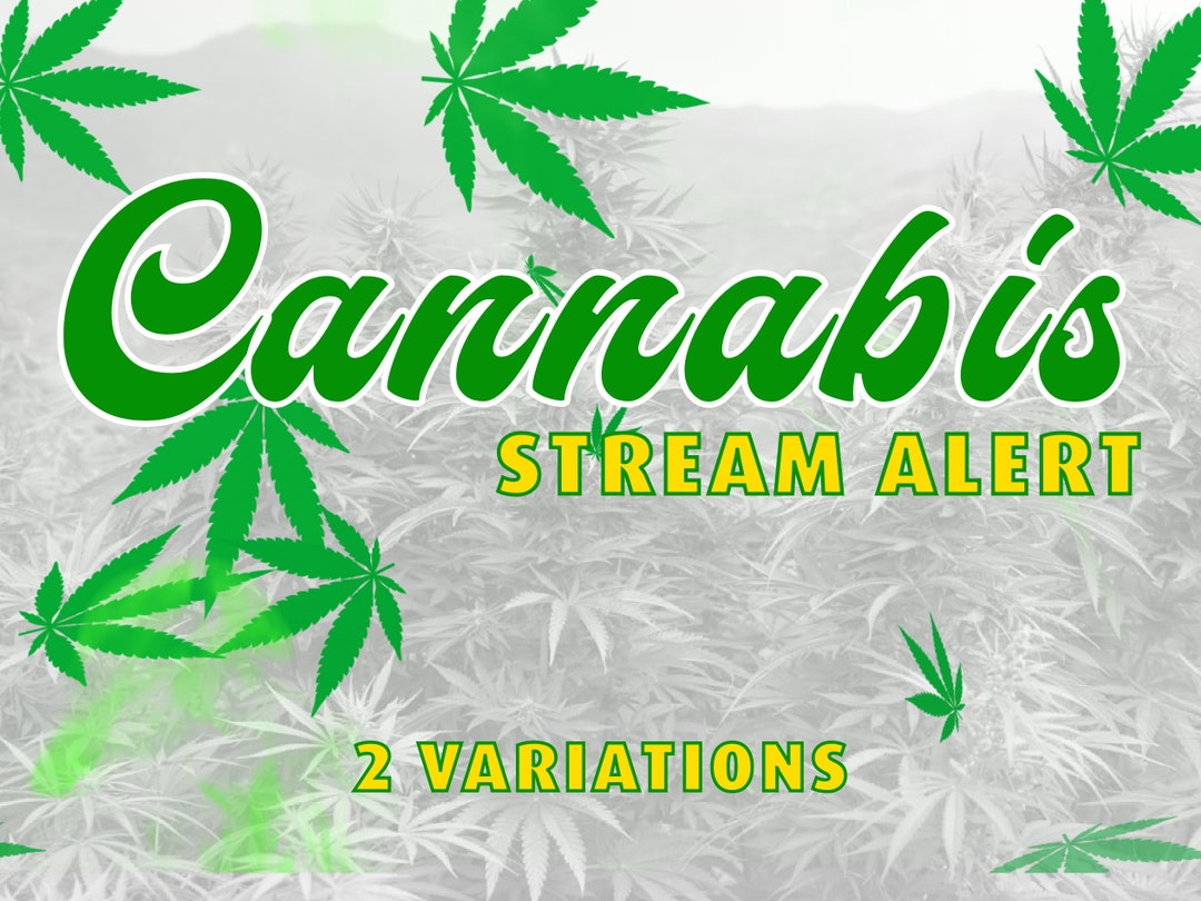 Cannabis Stream Alert Animated Weed Overlay Bundle Full - Etsy