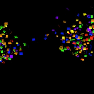 Rainbow Confetti Cannons Stream Overlay Park - Animated Party Poppers ...