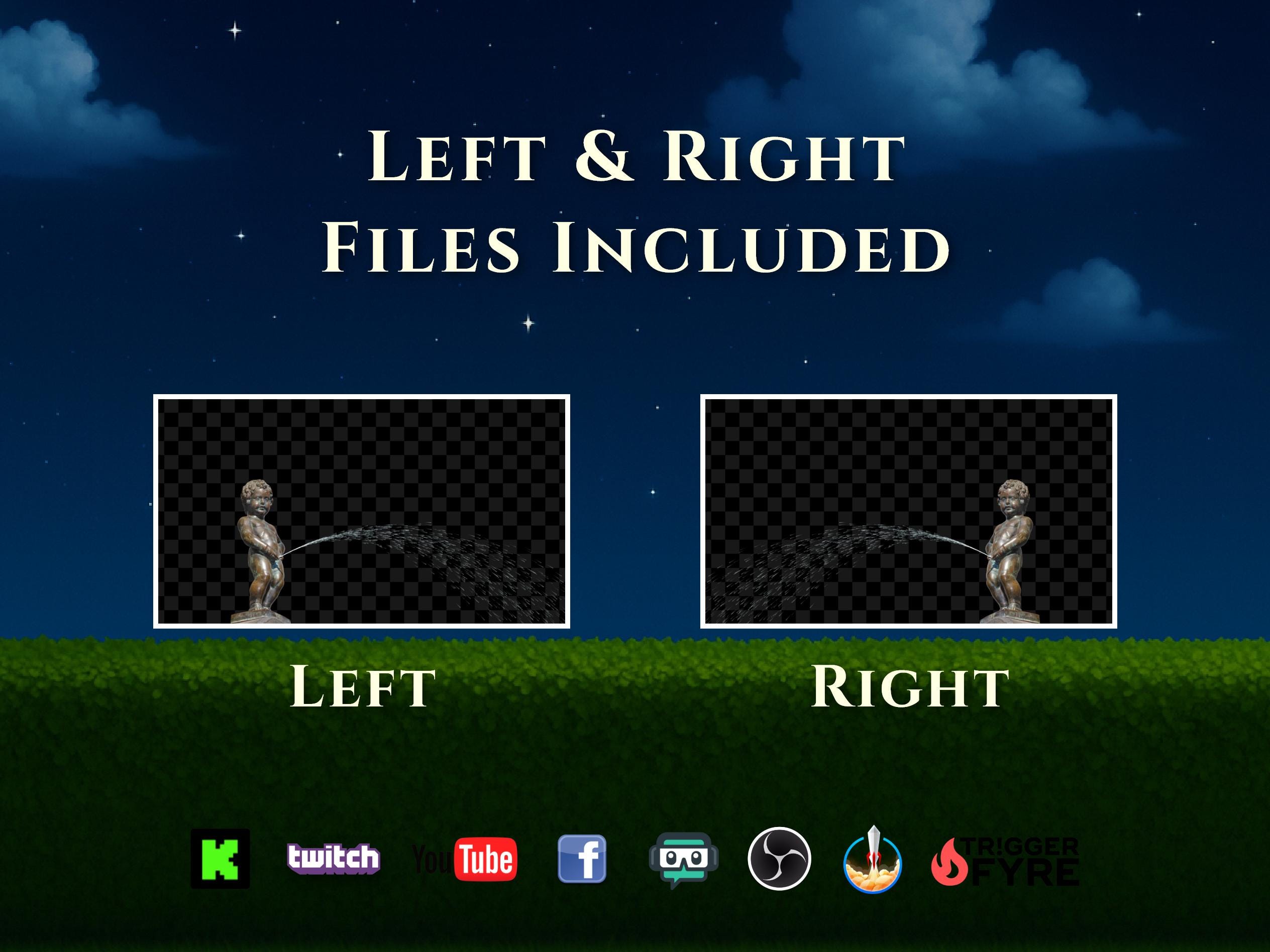 Pee Break Stream Alert - Full Screen Animated Overlay With Transparent ...