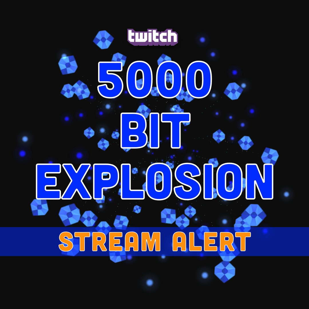 5000 Bit Explosion Cheer Alert Animation - Full Screen Twitch Stream ...