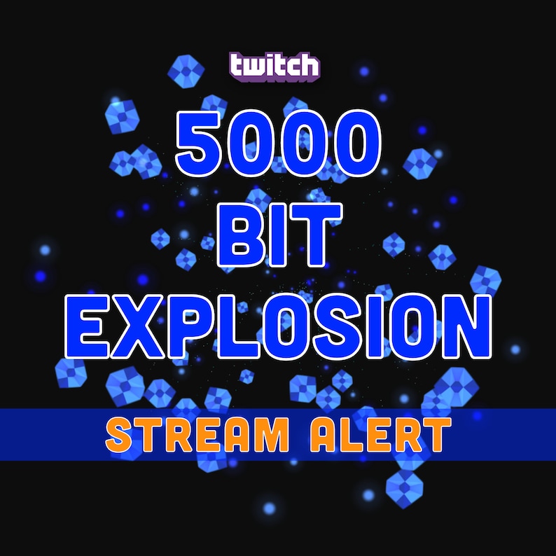 5000 Bit Explosion Cheer Alert Animation Full Screen Twitch Stream ...