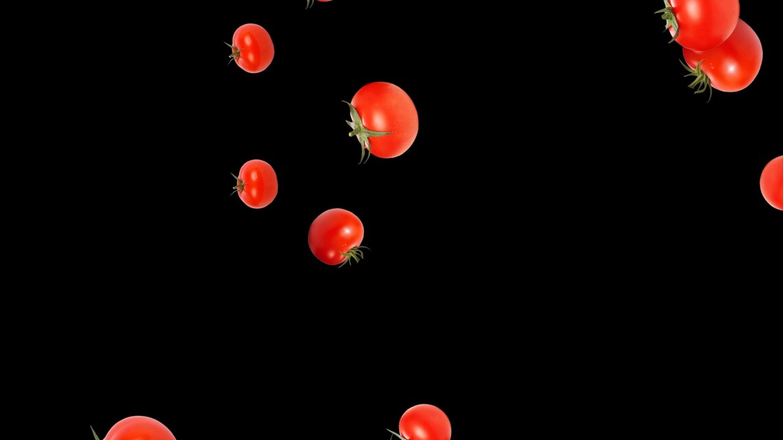 Tomato Rain Alert - Full Screen Falling Tomatoes With Transparent ...