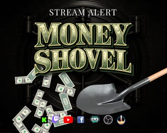 Money Shovel Stream Alert - Donation Notification - Full Screen ...