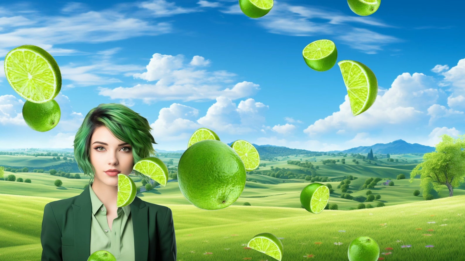 Raining Limes Stream Alert Full Screen Animated Citrus Overlay W/ Transparent Background ...