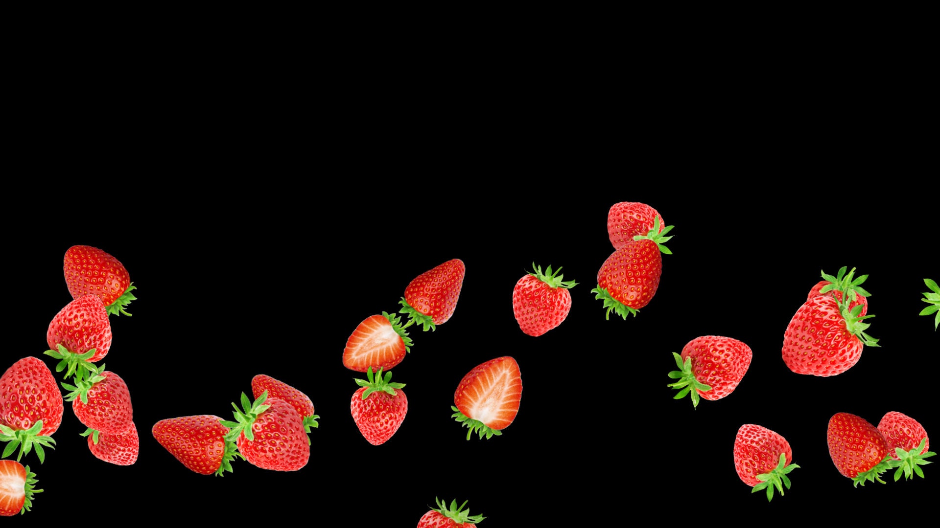 Strawberry Toss Stream Alert - Full Screen Animated Berry Overlay With ...