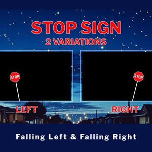 Stop Sign Stream Alert - Full Screen Animated Overlay - Transparent ...