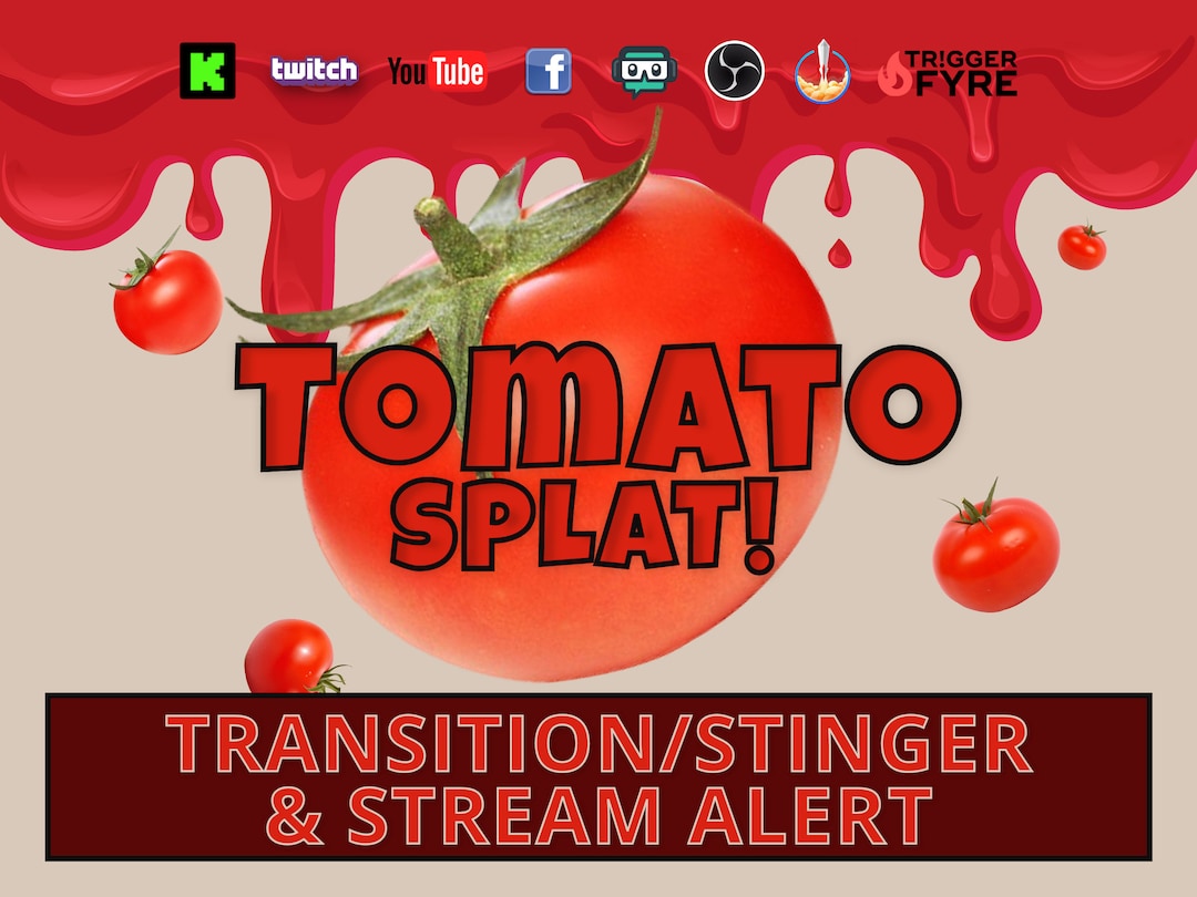 Tomato Splat - Scene Transition Stinger and Stream Alert - Full Screen ...