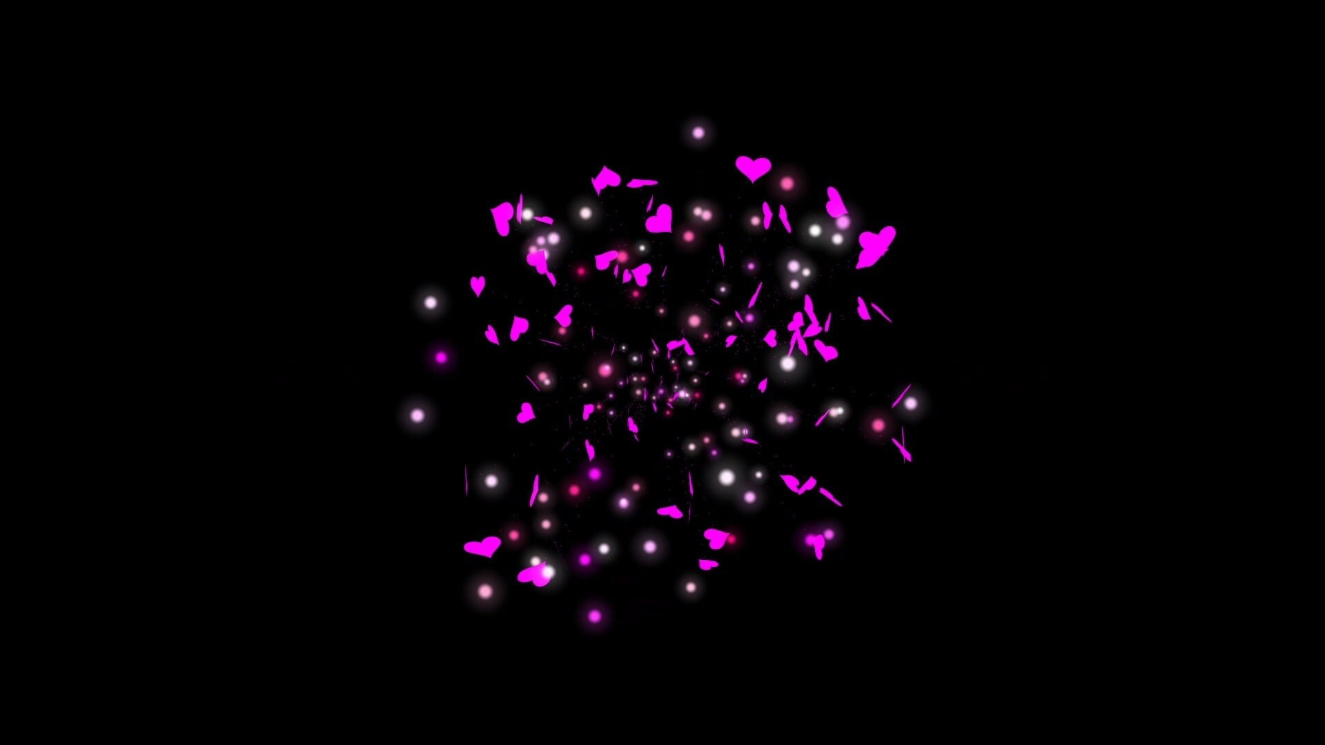 Pink Exploding Hearts Stream Alert - Cute Animated Overlay W ...