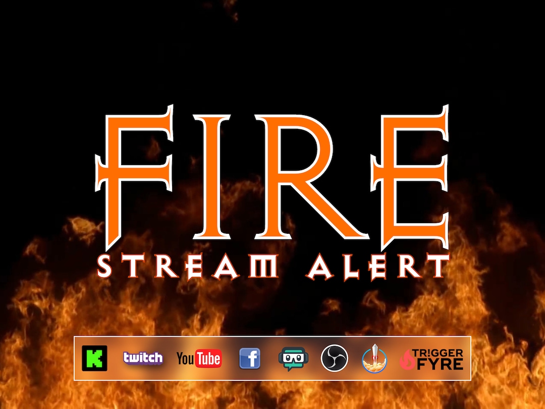 Fire Stream Alert - Realistic Flame Effect - Full Screen Animated ...
