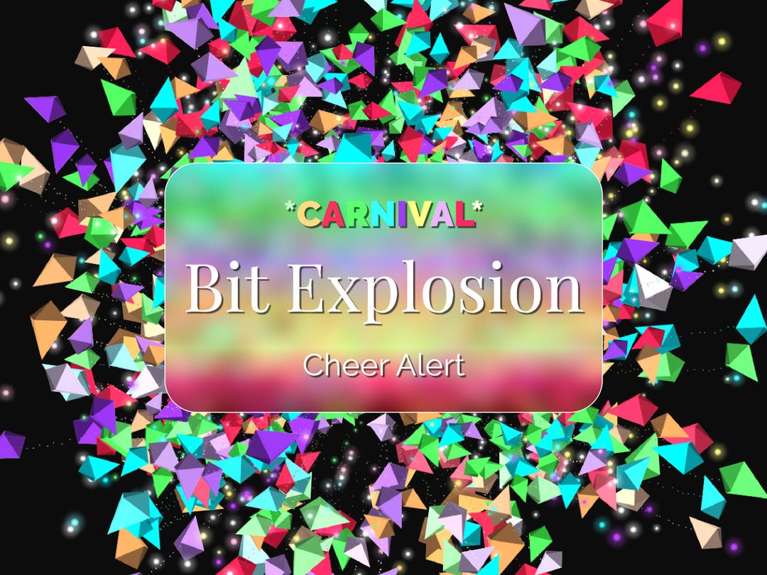 Carnival Bits Explosion Cheer Alert - Full Screen Animated Twitch ...