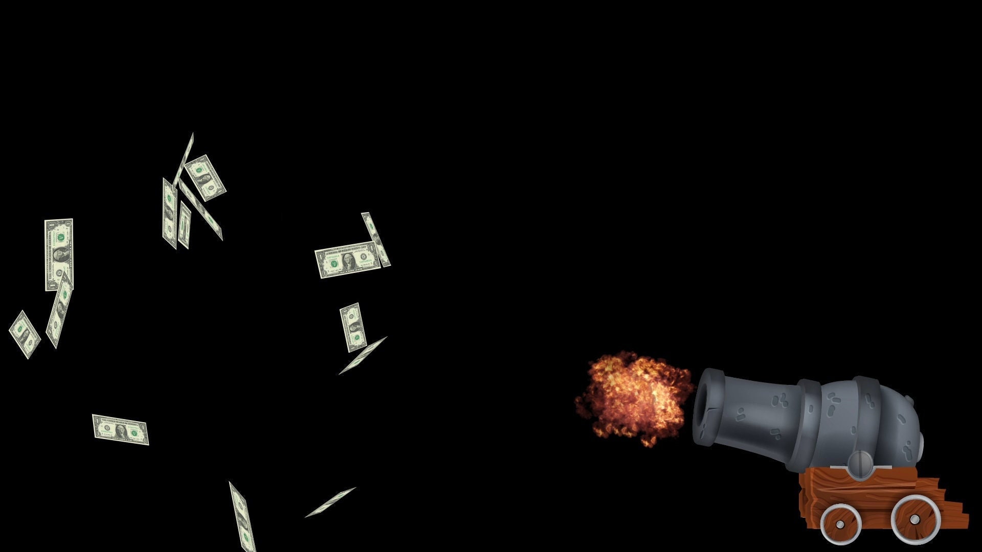 Donation Alert W/ Sound Money Cannon Animated Overlay W/ Transparent ...