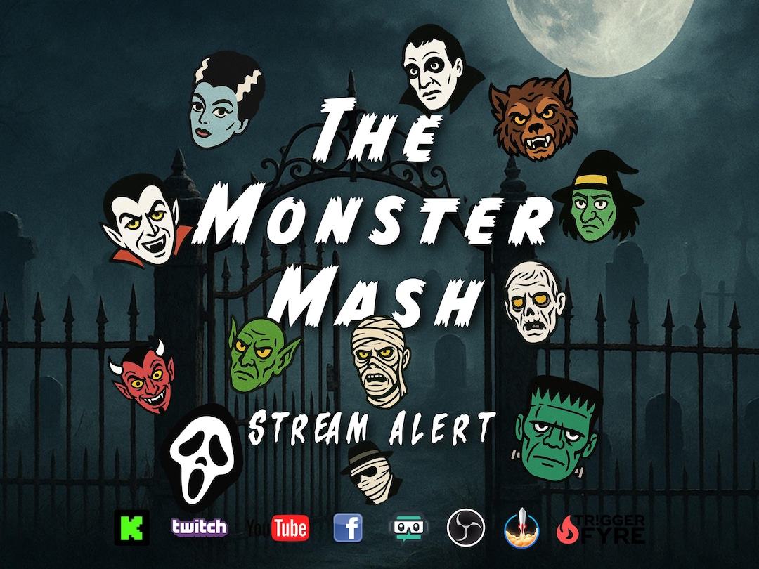 The Monster Mash Stream Alert - Full Screen Animated Overlay ...